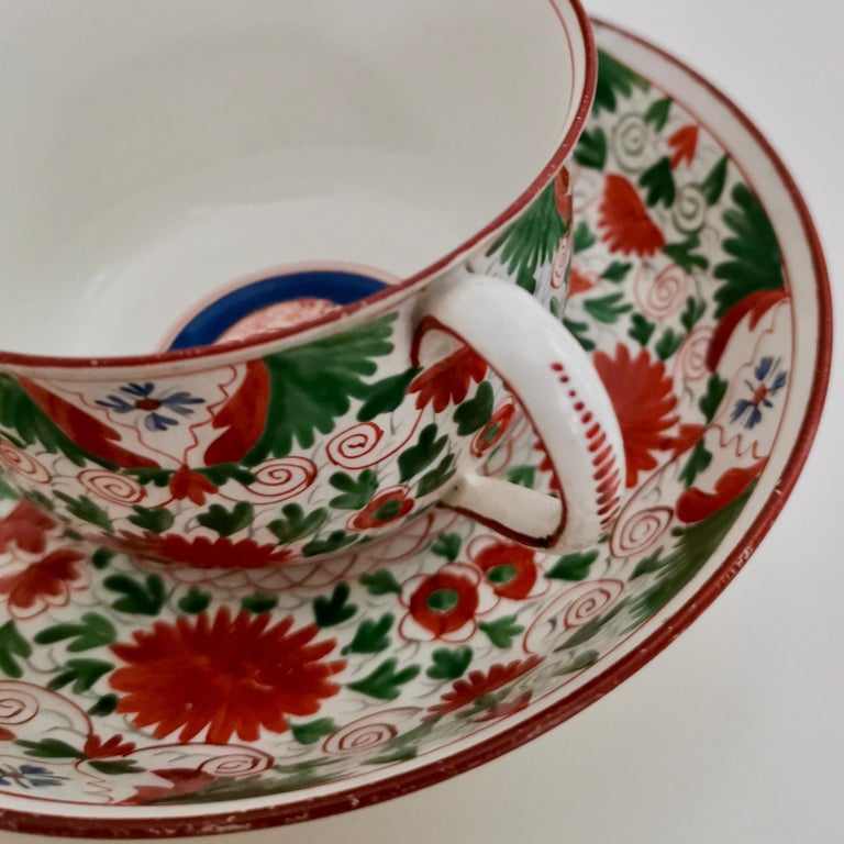 Minton Pottery Teacup, Crazy Cow Pattern, Georgian Era, circa 1805 at ...