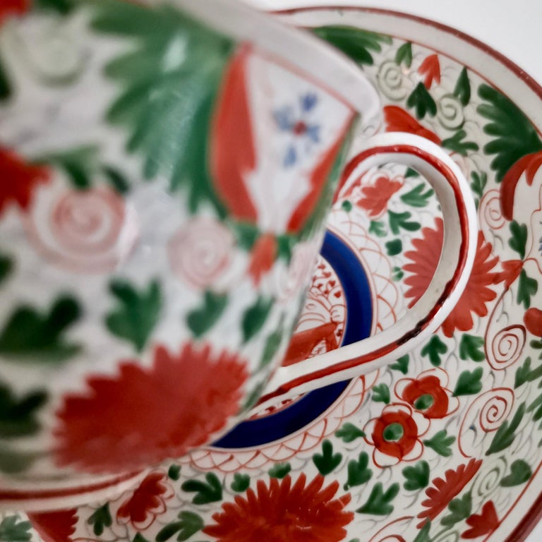 Minton Pottery Teacup, Crazy Cow Pattern, Georgian Era, circa 1805 at ...