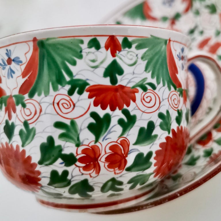 Minton Pottery Teacup, Crazy Cow Pattern, Georgian Era, circa 1805 at ...
