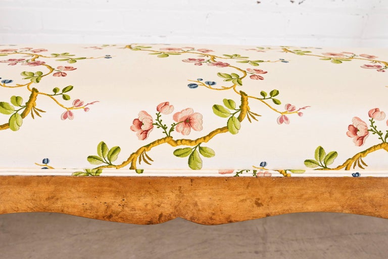 Minton Spidell French Provincial Upholstered Bench For Sale at 1stDibs
