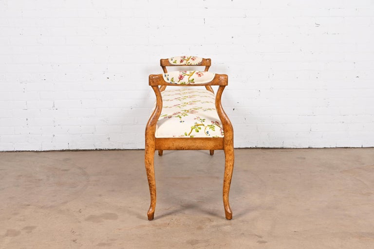 Minton Spidell French Provincial Upholstered Bench For Sale at 1stDibs