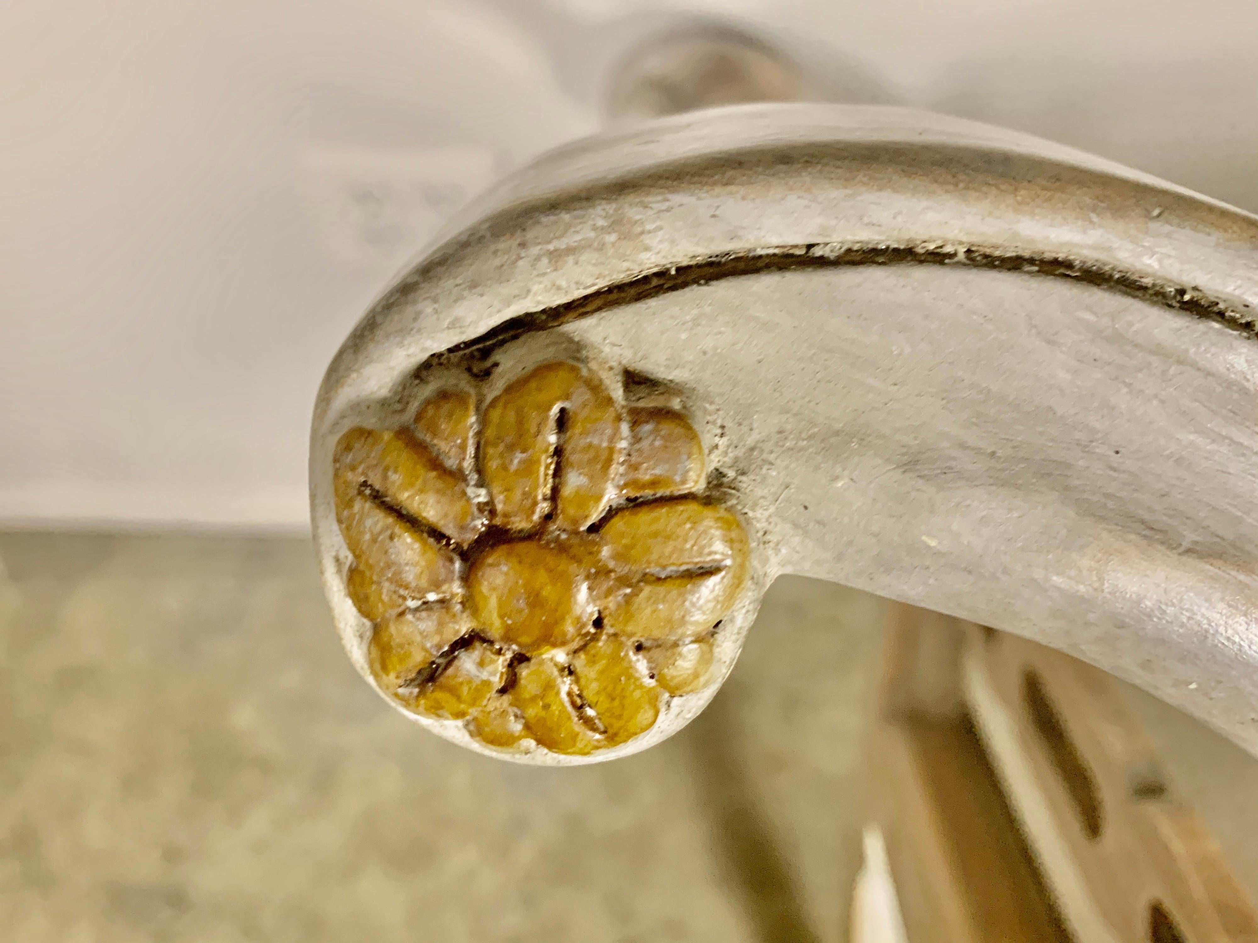 Minton-Spidell Painted Bench with Belgium Linen Upholstery at 1stDibs ...