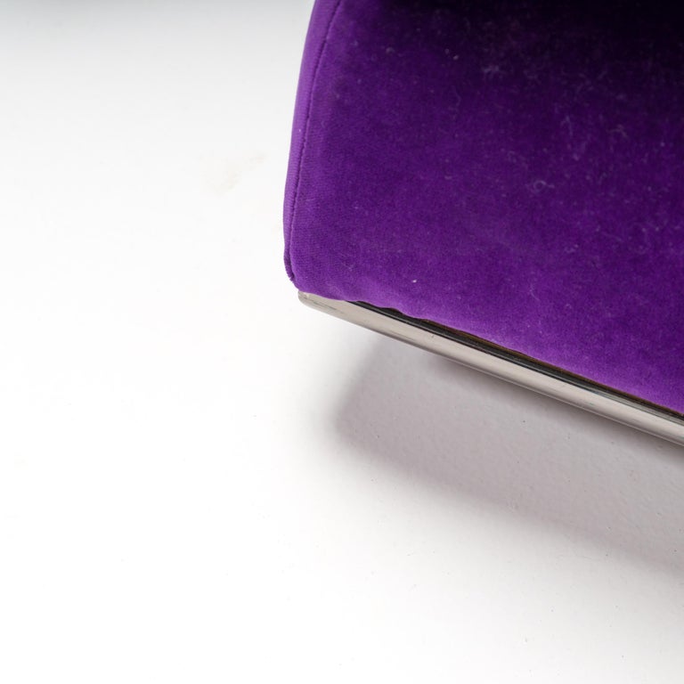 Lits de jour en velours violet Minotti, lot de 2 En vente sur 1stDibs