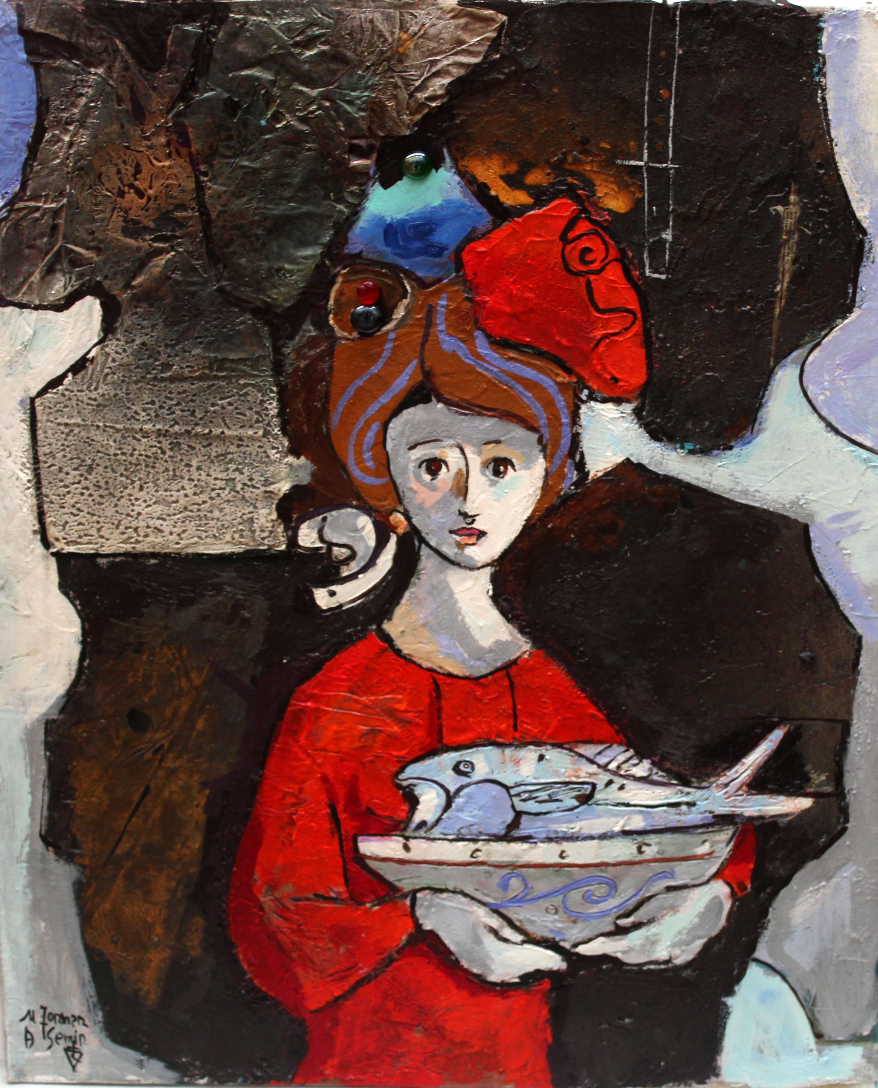 Miquel Torner de Semir - Interior con figura - Acrílico y materia sobre ...