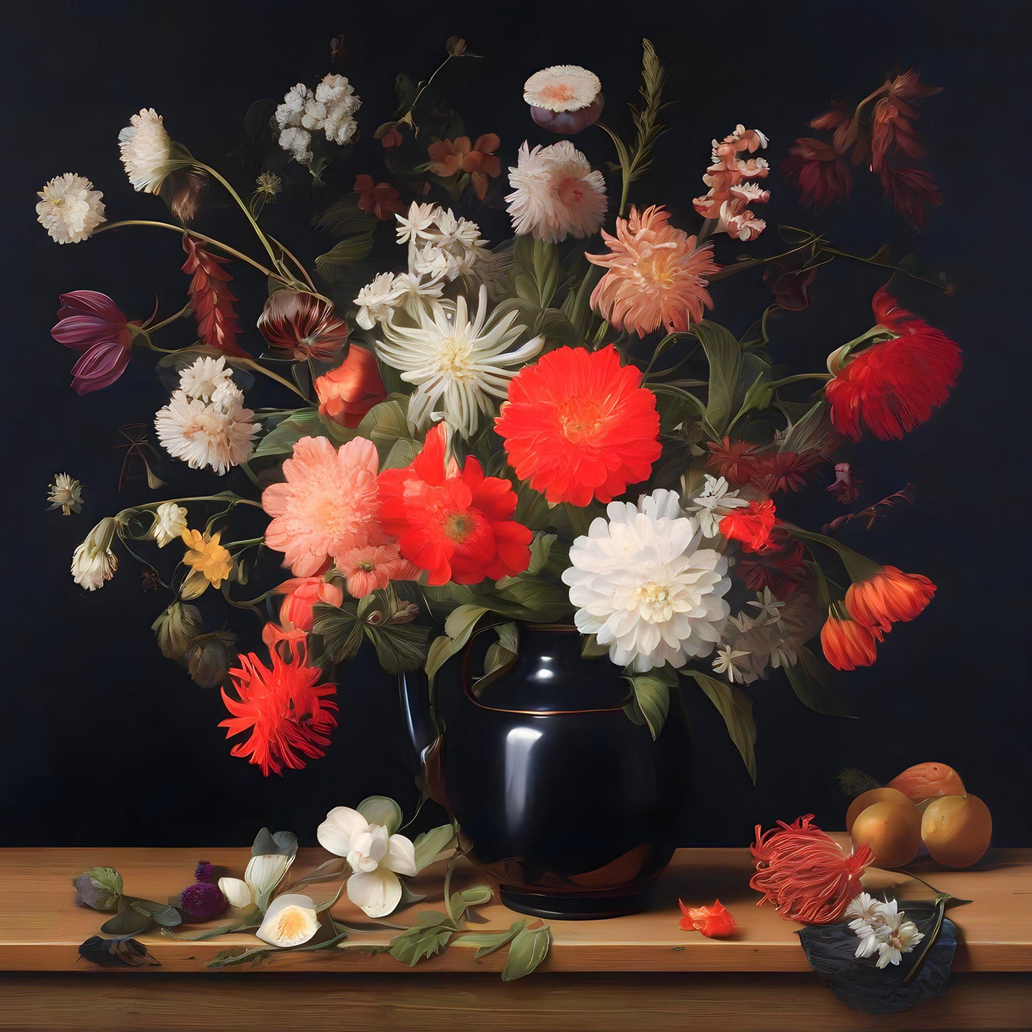 Mira Stern - Still life , 70х70cm, print on canvas For Sale at 1stDibs