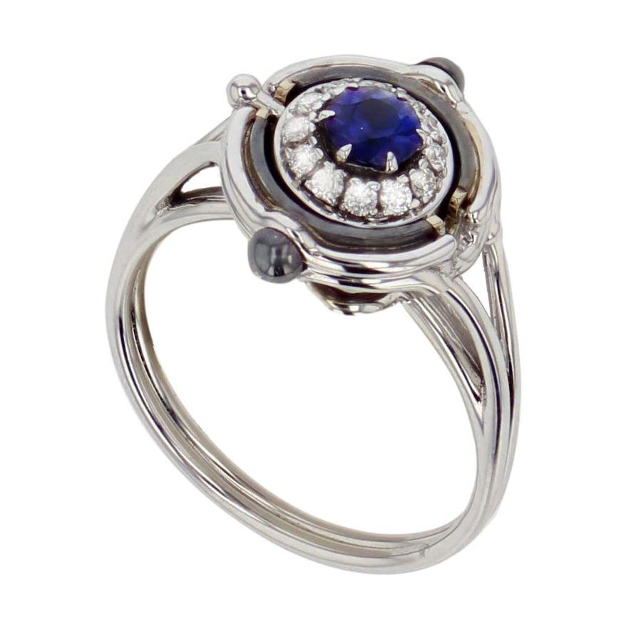 Ruby Diamonds Mira Ring in 18k yellow gold by Elie Top For Sale at 1stDibs