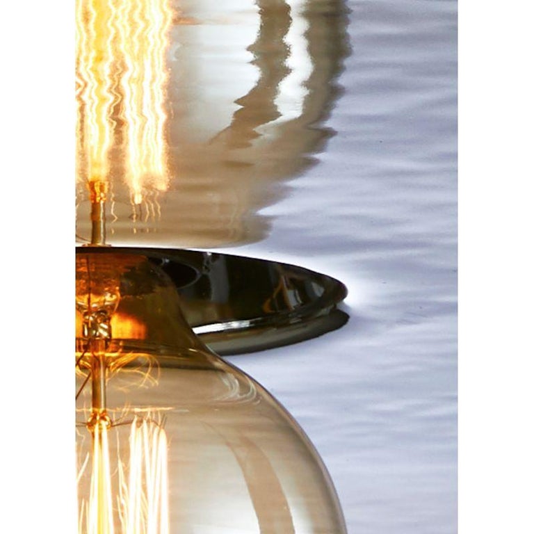Mirage Pendant Light, Silver and Small by RADAR For Sale at 1stDibs
