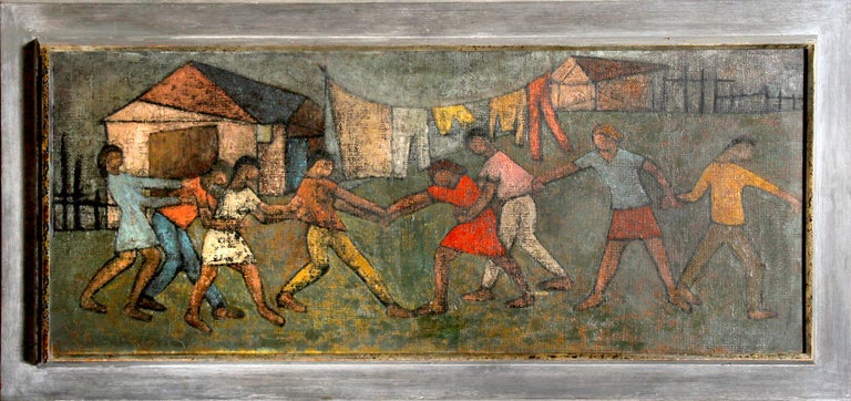 Miriam Bromberg - Tug of War, Oil Painting by Miriam Bromberg at 1stDibs