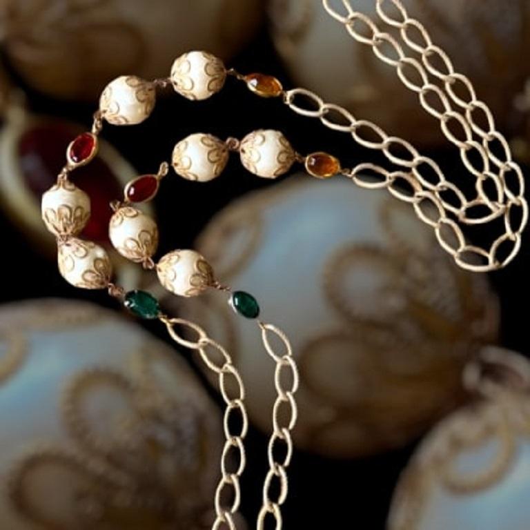 Miriam haskell vintage necklace For Sale at 1stDibs