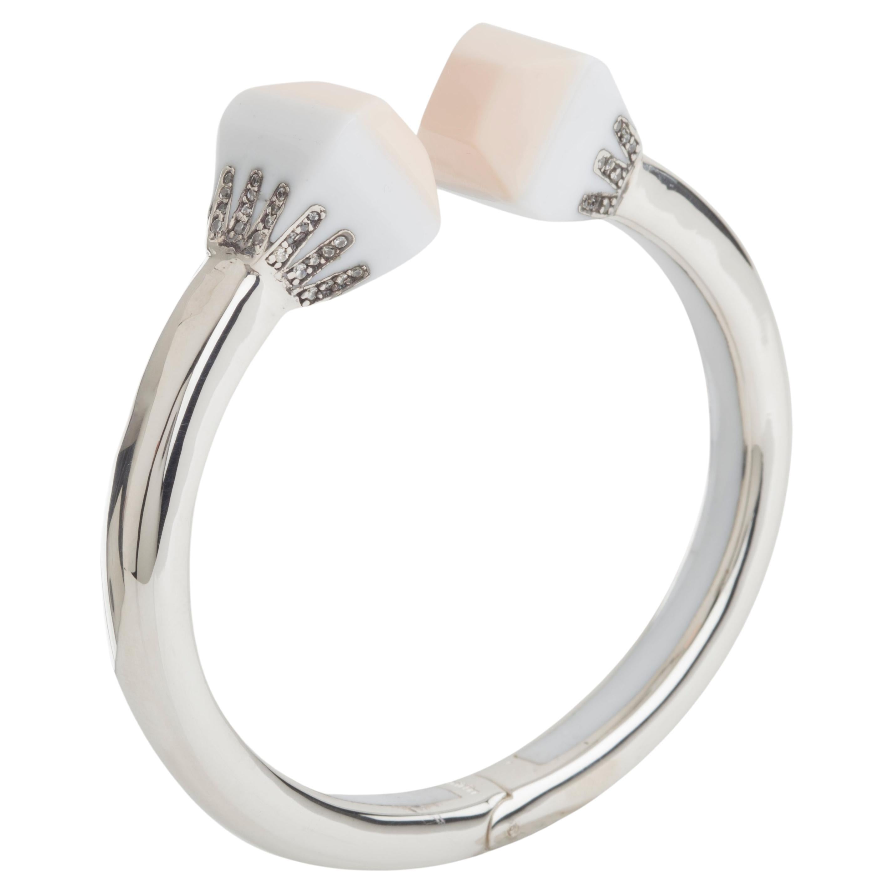 A Pair of Ivory, Gold and Rosewood Bangles at 1stDibs