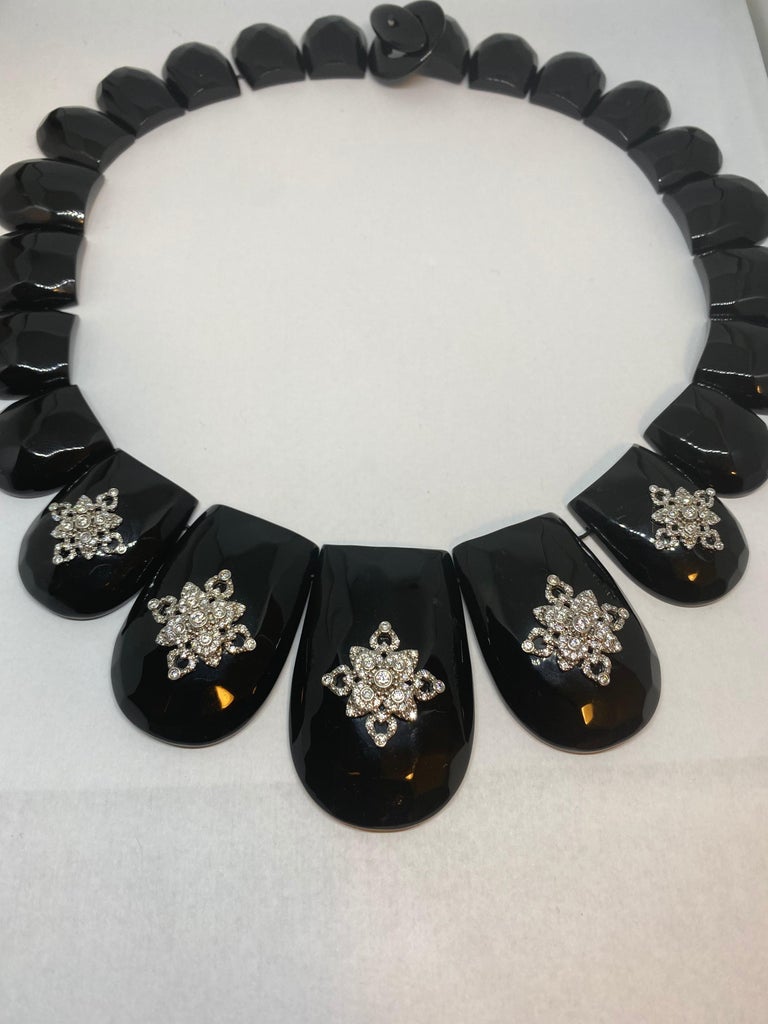 Miriam Salat Black Anglo Indian Choker For Sale at 1stDibs