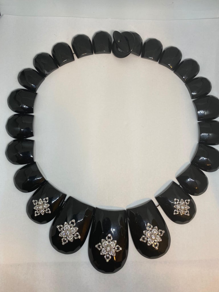 Miriam Salat Black Anglo Indian Choker For Sale at 1stDibs