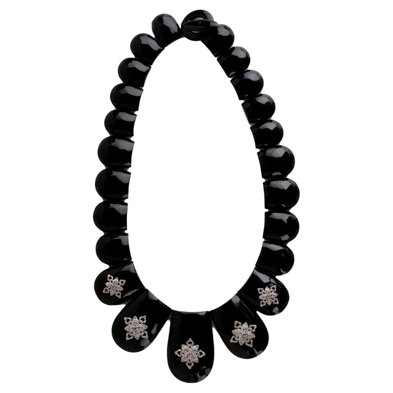 Miriam Salat Black Anglo Indian Choker For Sale at 1stDibs