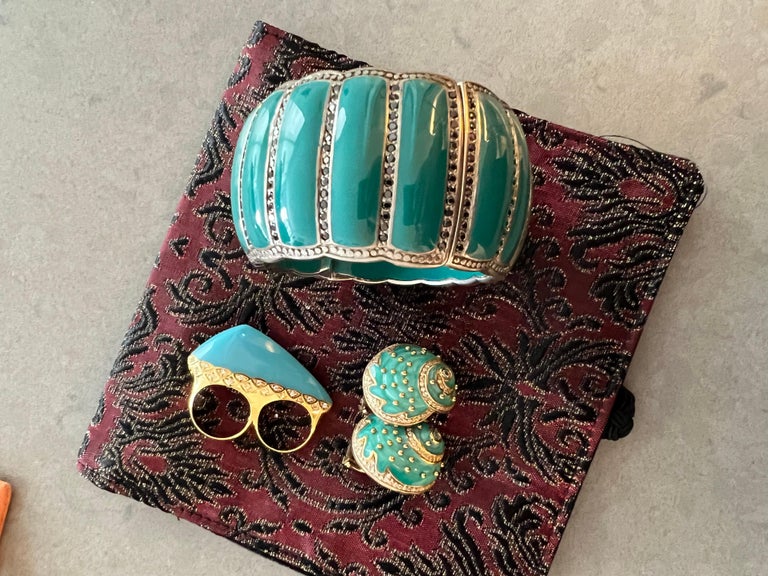 Miriam Salat Double Art Deco Ocean Ring For Sale at 1stDibs