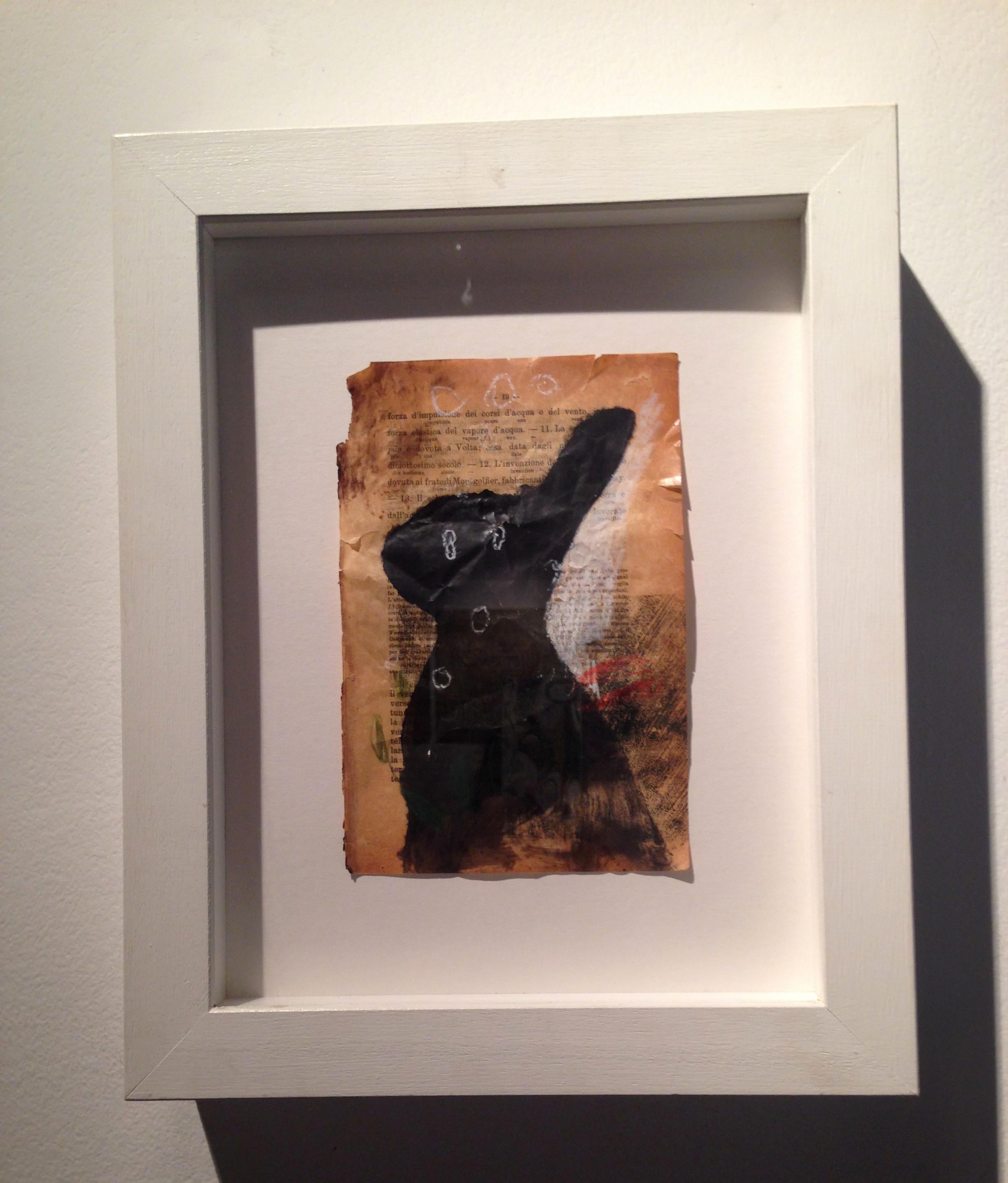 Mirko Baricchi - Teca 1 - Black Rabbit - Mirko Baricchi OIl on Book ...