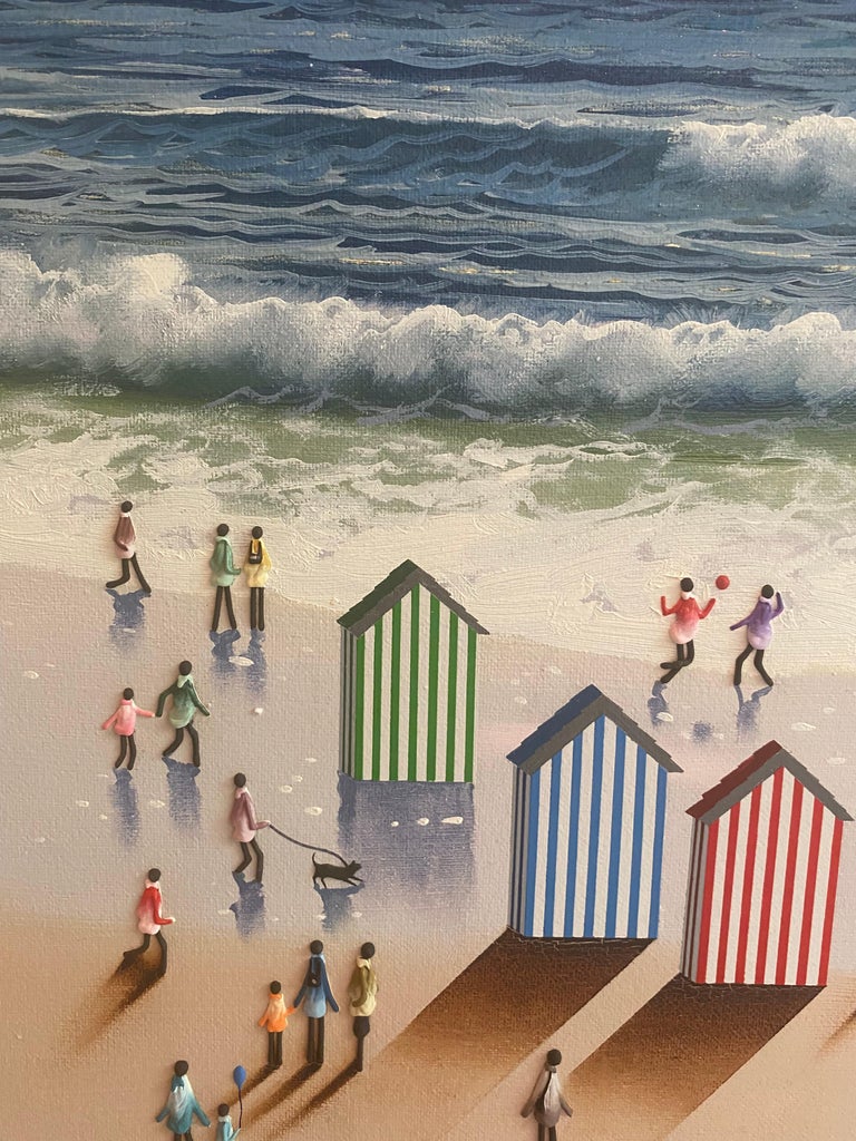 Miro - 'Beach Holiday' Contemporary 3D Beach scene with Figures, waves ...