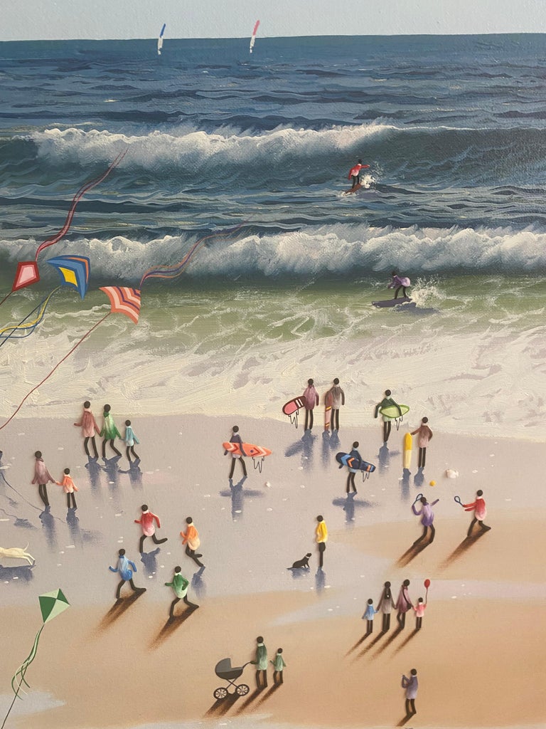 Miro - 'Beach Holiday' Contemporary 3D Beach scene with Figures, waves ...