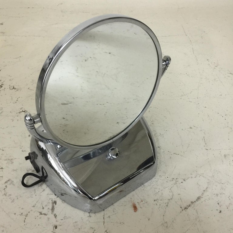 Mirror Art Deco with Light and with Storage Space, 1930, France For ...