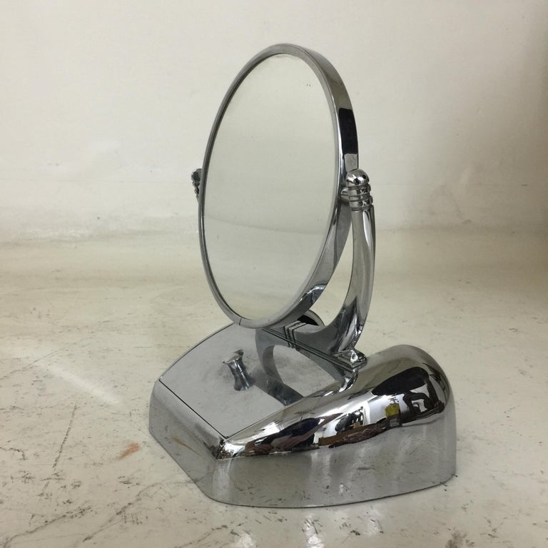Mirror Art Deco with Light and with Storage Space, 1930, France For ...