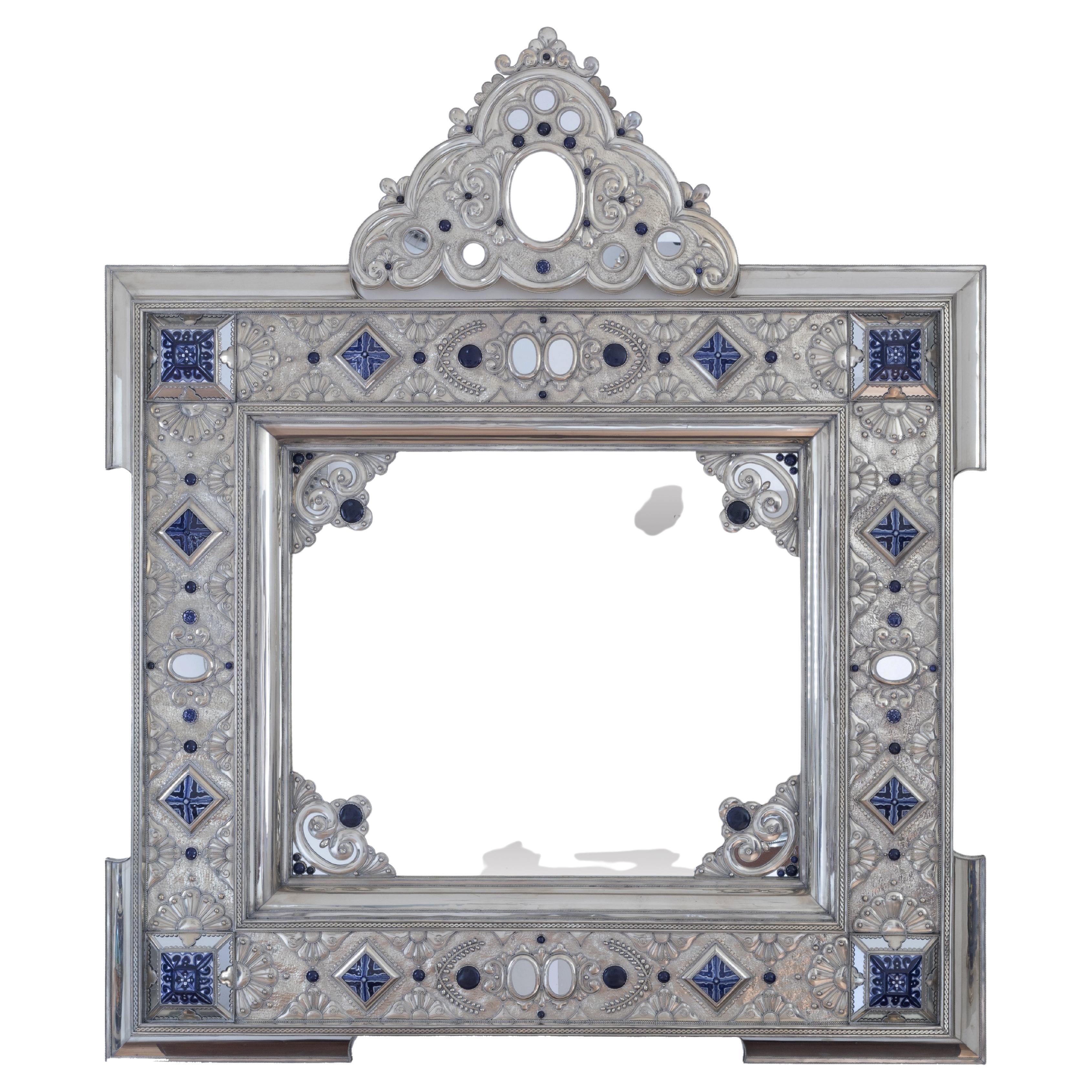 Mirror Frame, German Silver 'Also Called Alpaca or White Metal' and ...