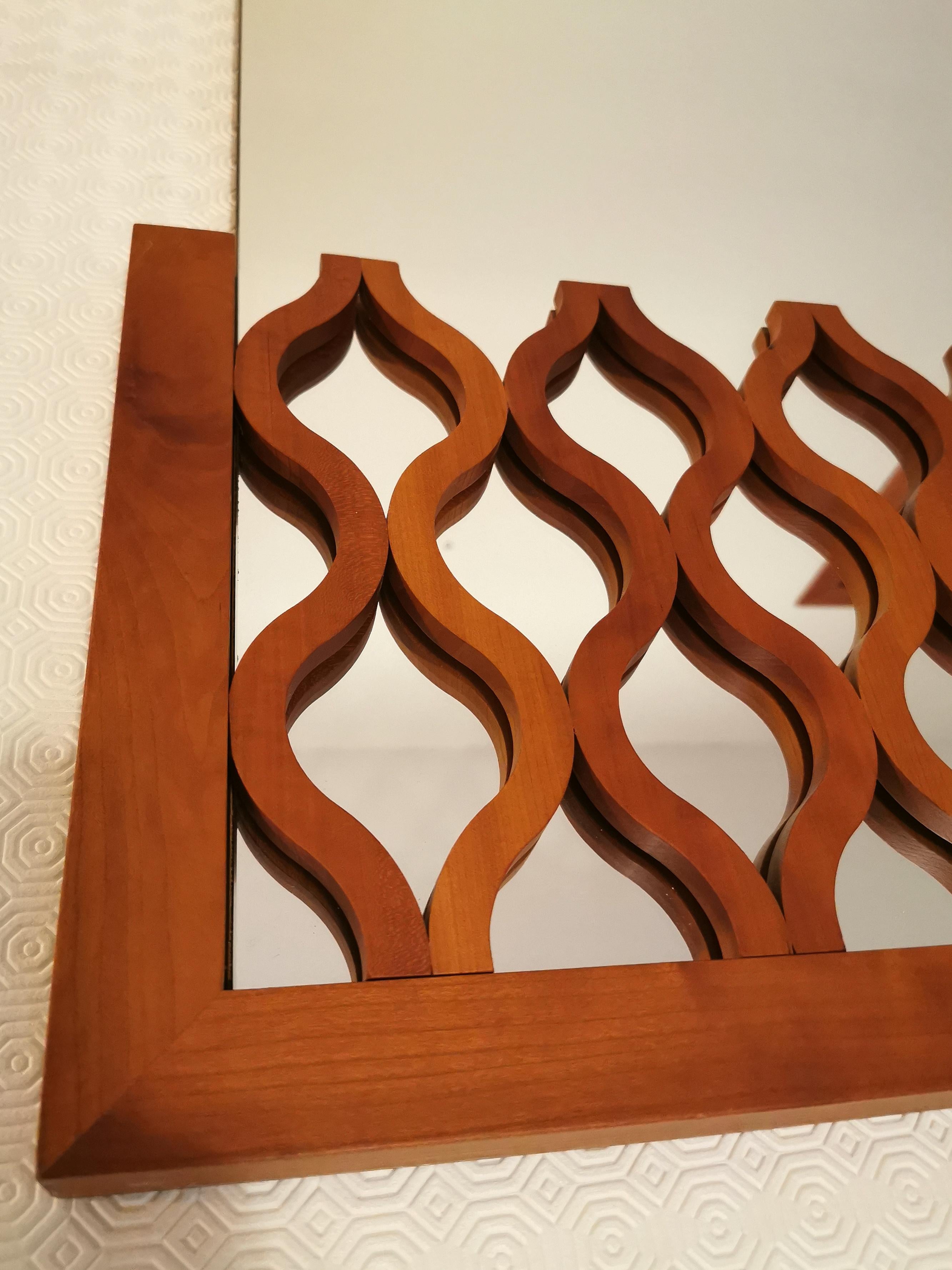 Wall Mirror Calligaris Cherrywood PostModern Italian Design 1990s For ...