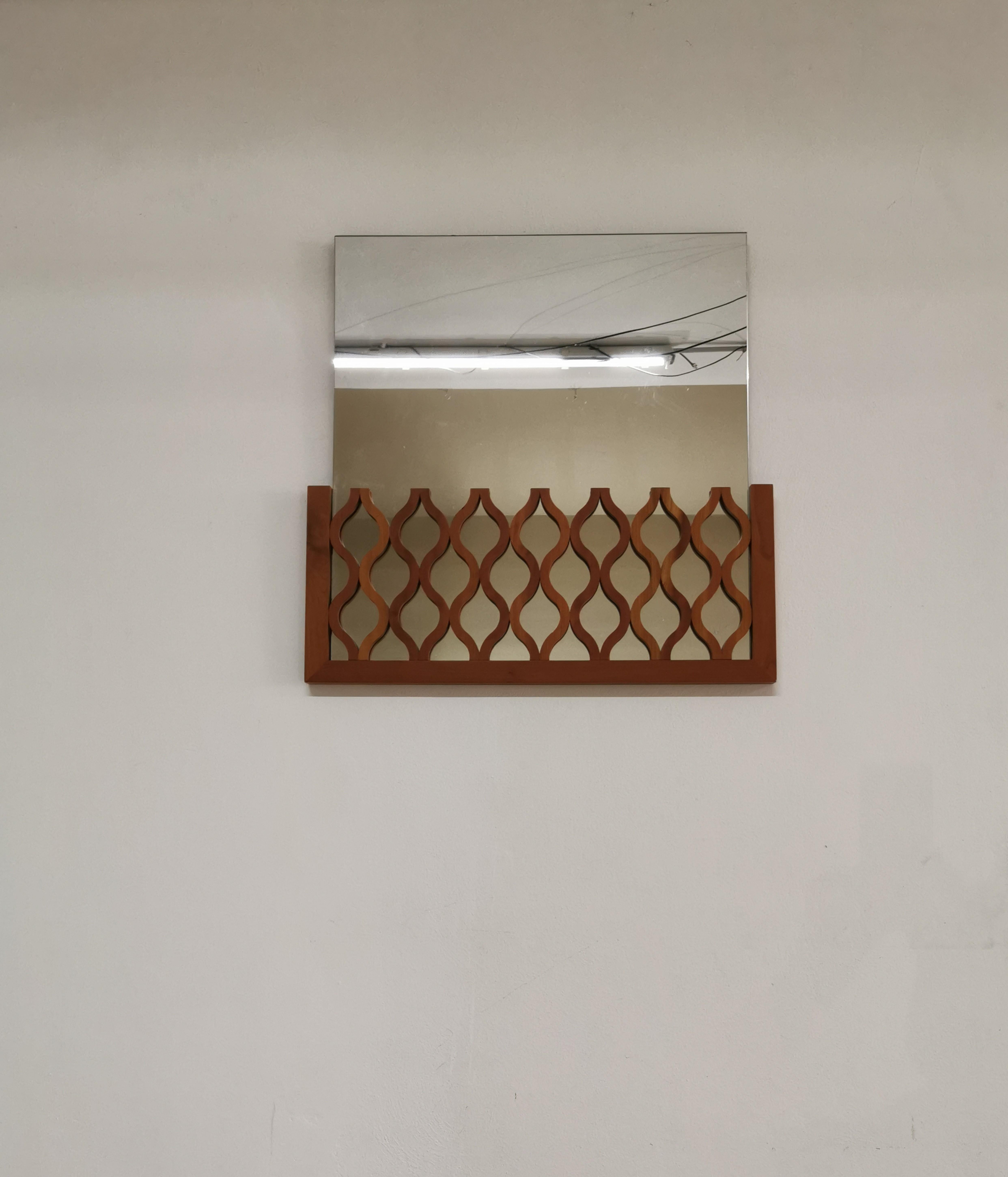 Wall Mirror Calligaris Cherrywood PostModern Italian Design 1990s For ...