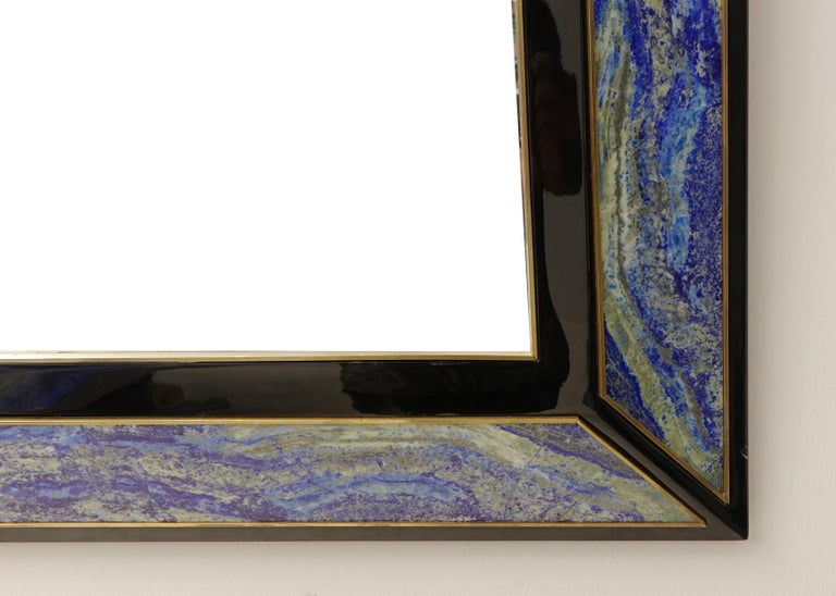 Mirror Frame Blue Lapis Hard Stones For Sale at 1stDibs