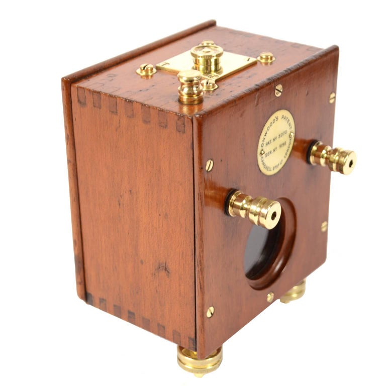 Mirror Galvanometer Made of Wooden Oak at 1stDibs