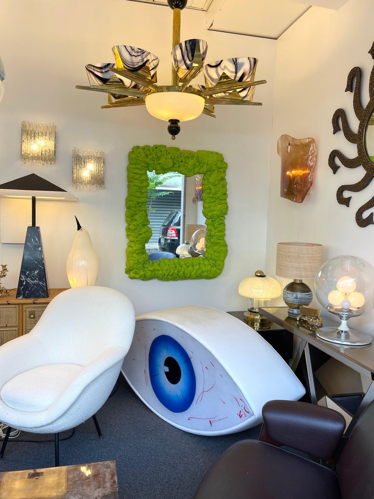 Mirror Green Expensive Foam, Italy, 1990s For Sale at 1stDibs