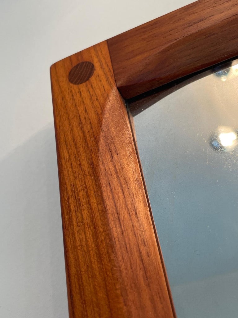 Mirror in Teak by Aksel Kjersgaard for Odder, Vintage Danish Design ...