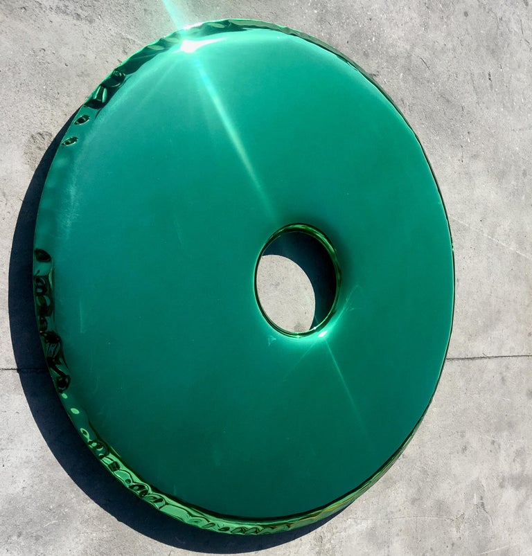 Mirror 'Rondo 150', Gradient, Polished Stainless Steel by Zieta For ...