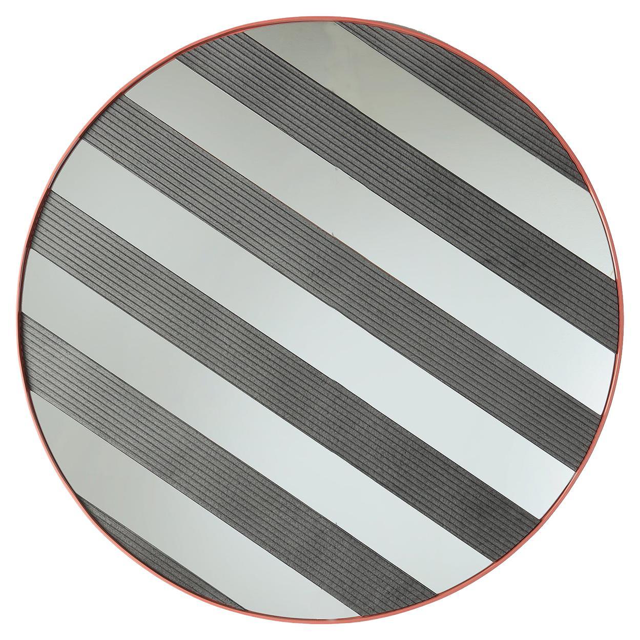 Round Lime Green Mirror at 1stDibs