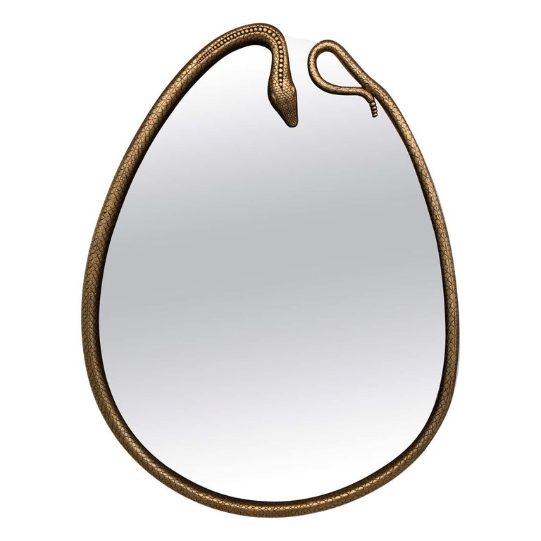Mirror Snake For Sale at 1stDibs | gold snake mirror, snake wall mirror