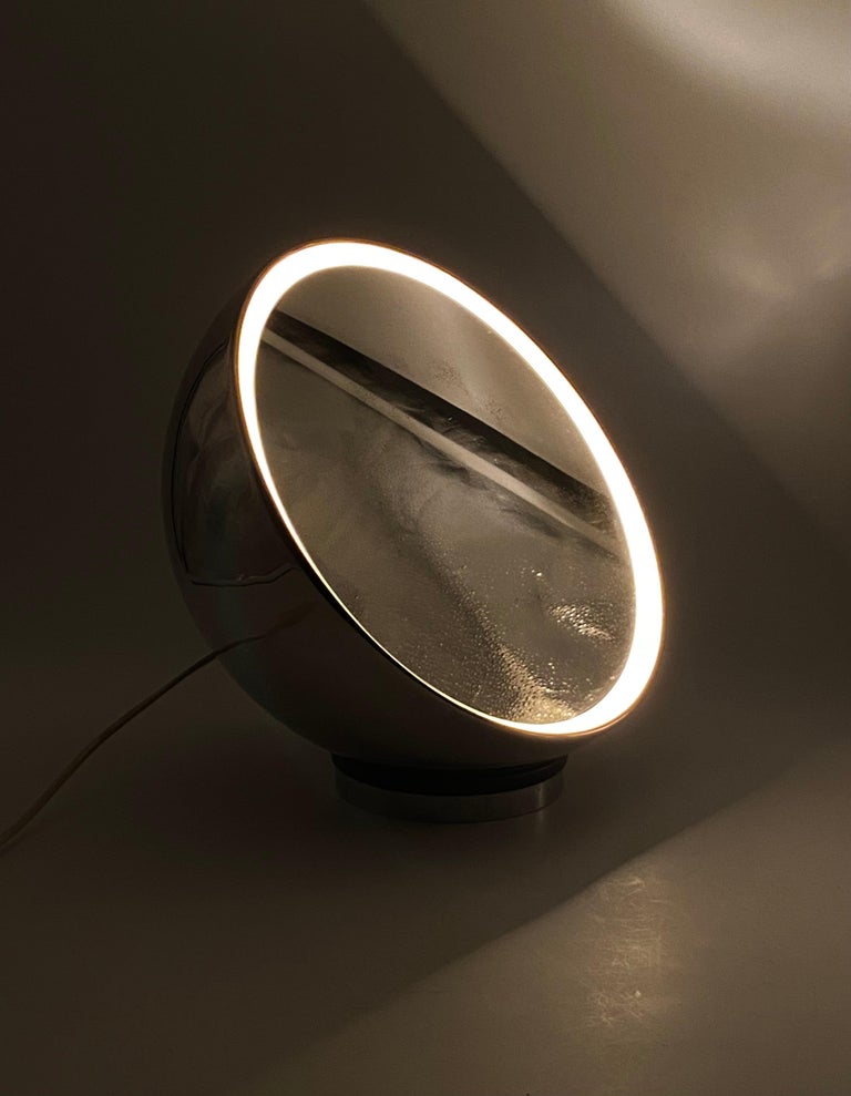 Mirror Spherical Table Lamp, Italy, 1970s For Sale at 1stDibs