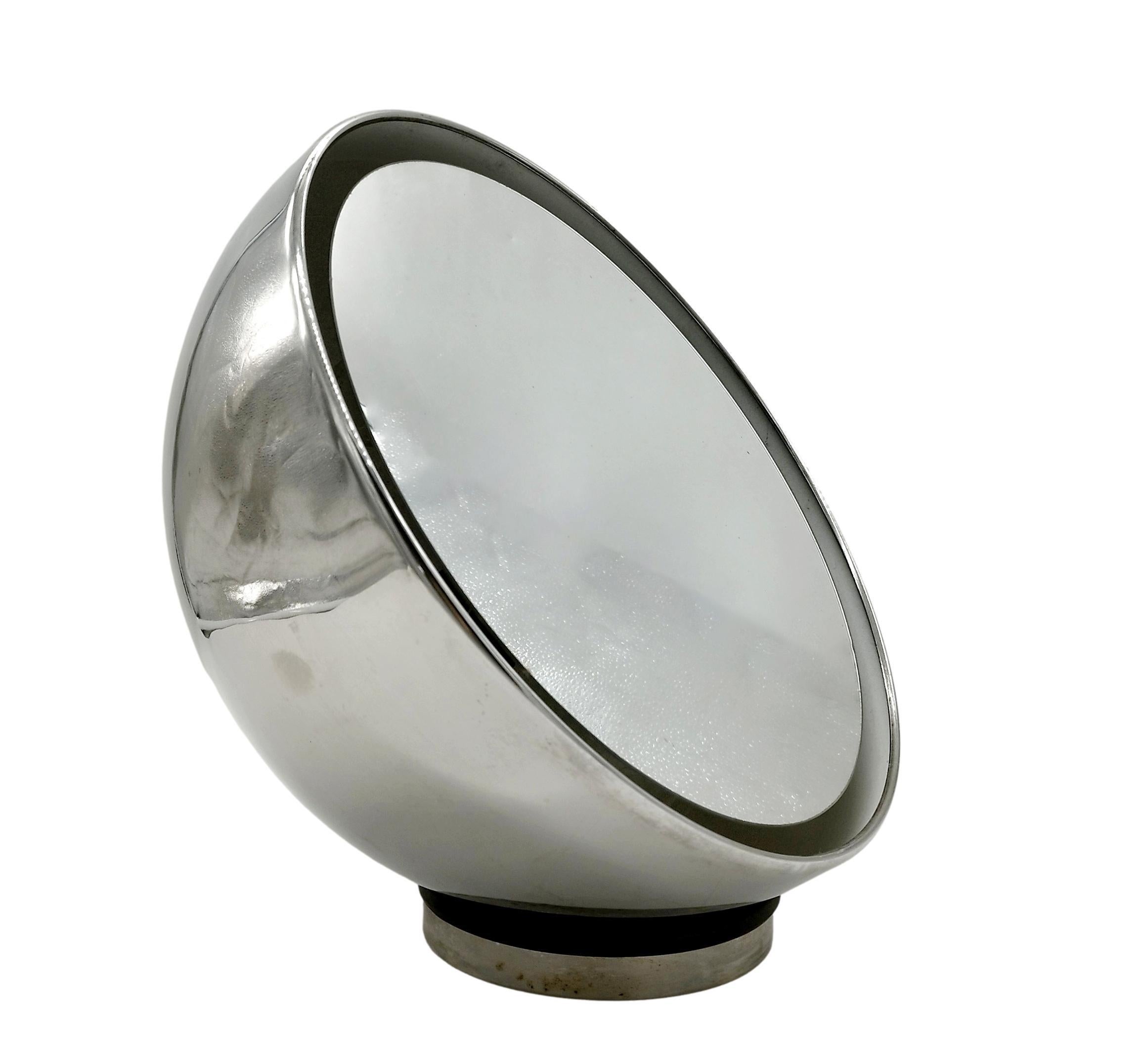 Mirror Spherical Table Lamp, Italy, 1970s For Sale at 1stDibs