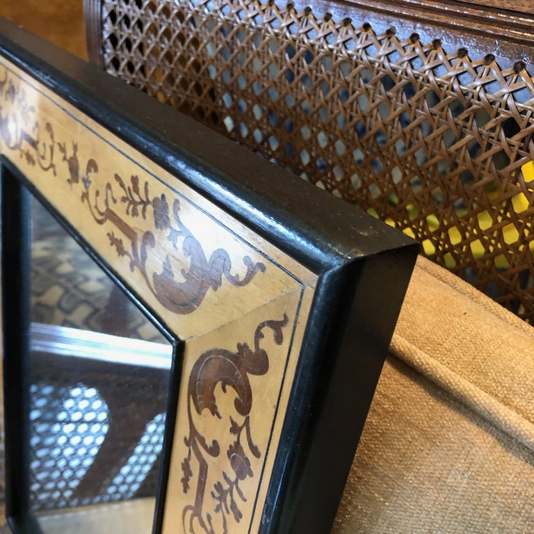 Mirror with Inlaid Design For Sale at 1stDibs