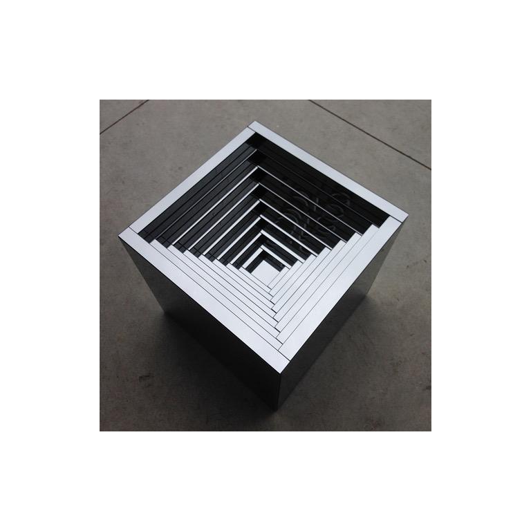 Mirrored Geometric Side Table Infinity For Sale at 1stDibs