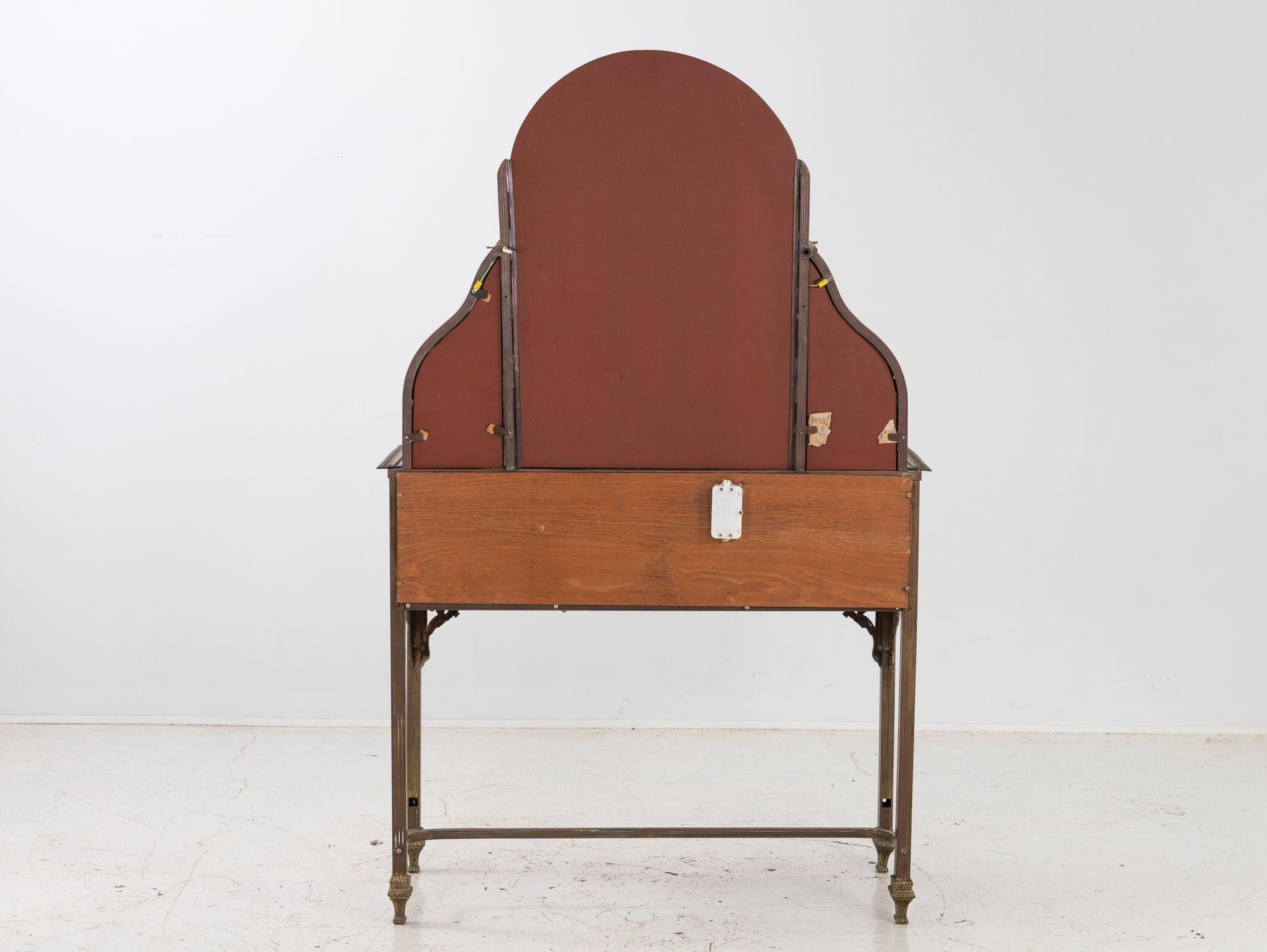Mirrored Glass Dressing Table or Vanity at 1stDibs | mirrored dressing ...