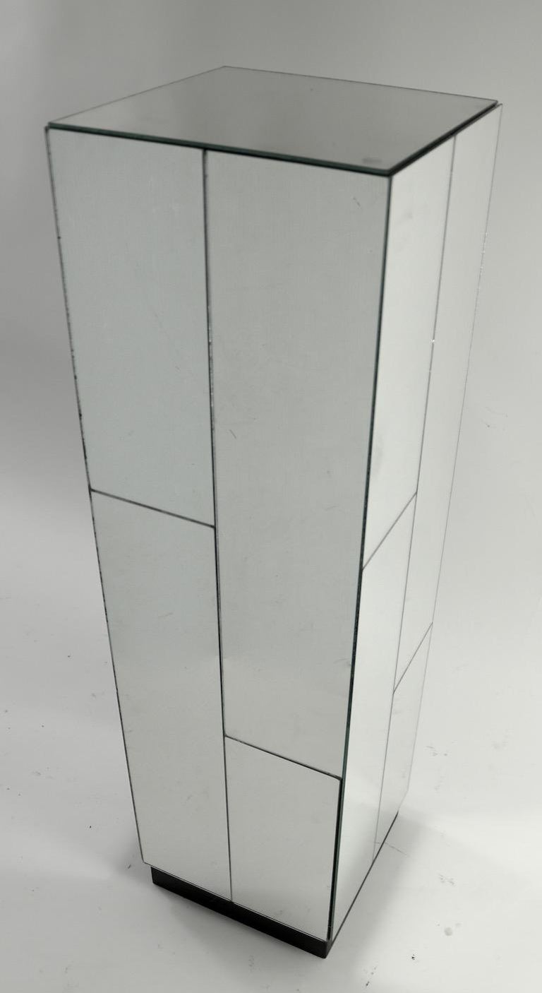 Mirrored Pedestal on Plinth Base at 1stDibs | mirrored plinth, mirror ...