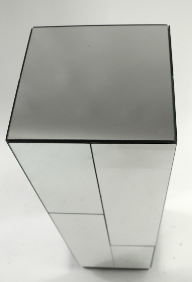 Mirrored Pedestal on Plinth Base at 1stDibs | mirrored plinth, mirror ...