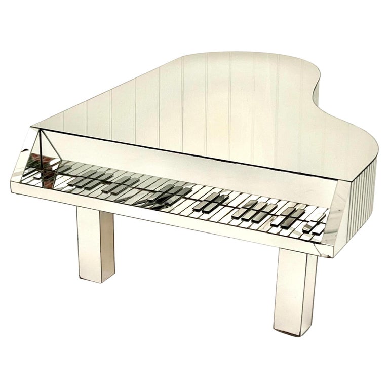 Mirrored Piano Coffee Table, circa 1970's For Sale at 1stDibs