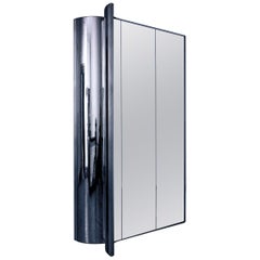 Contemporary Handmade Room Divider "Aether" with Mirrored Surfaces by ...