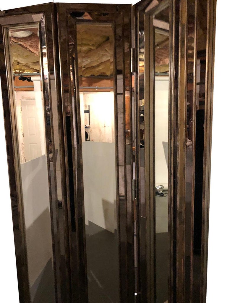 Mirrored Screen or Room Divider at 1stDibs