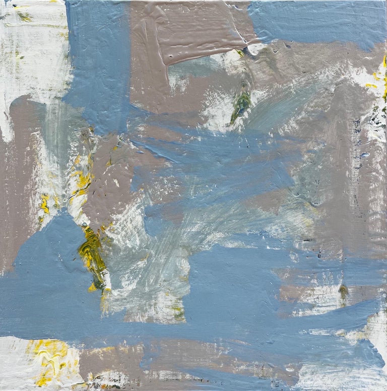 Mirtha Moreno - Acrylic Painting on Panel titled: “Gray Victorian Sky ...