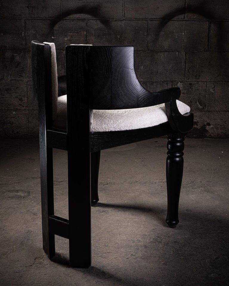 Miss. M Dining Black Oak Chair For Sale at 1stDibs
