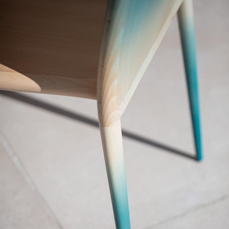 Miss Wood Light-Blue Chair For Sale at 1stDibs