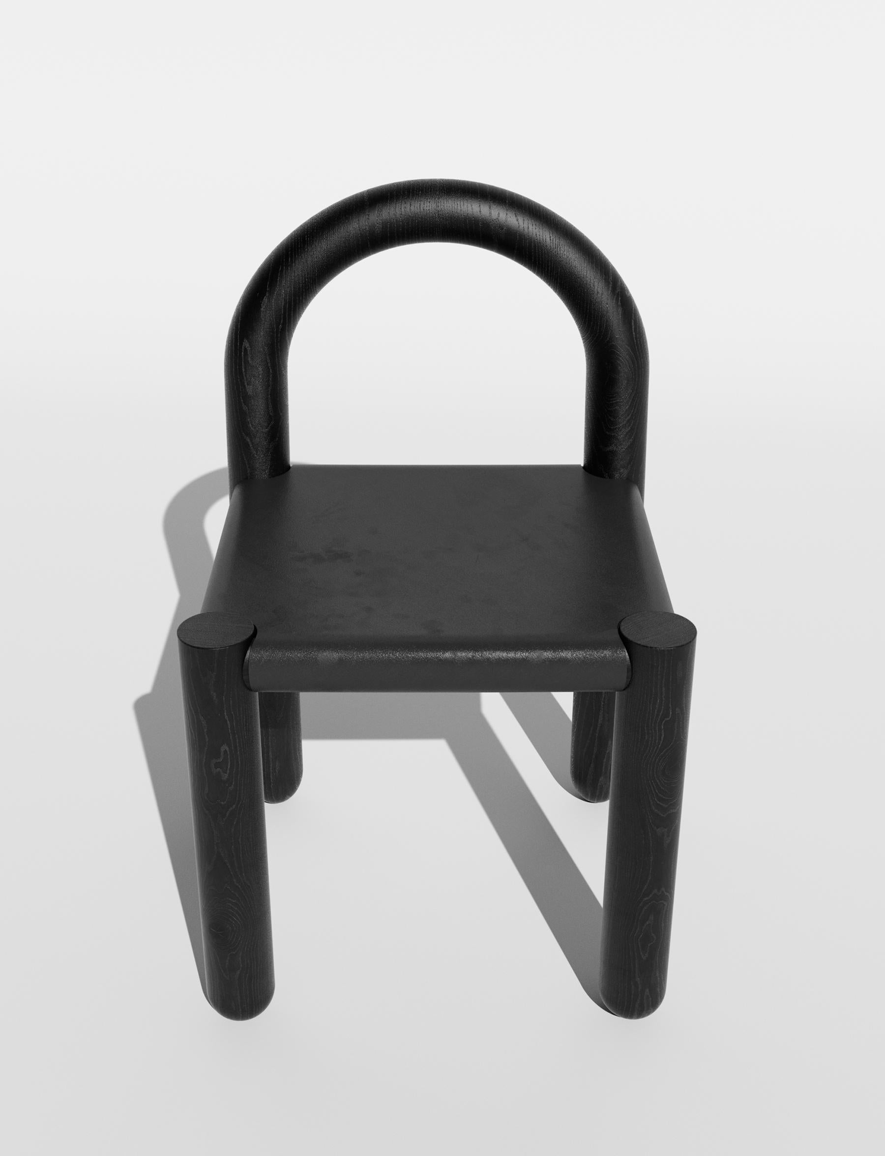 Missa Chair in Leather and Wood by Pedro Paulo Venzon For Sale at 1stDibs