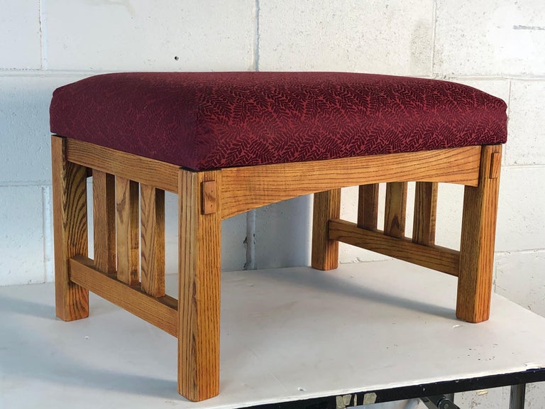 Mission Oak Rectangular Foot Stool For Sale at 1stDibs