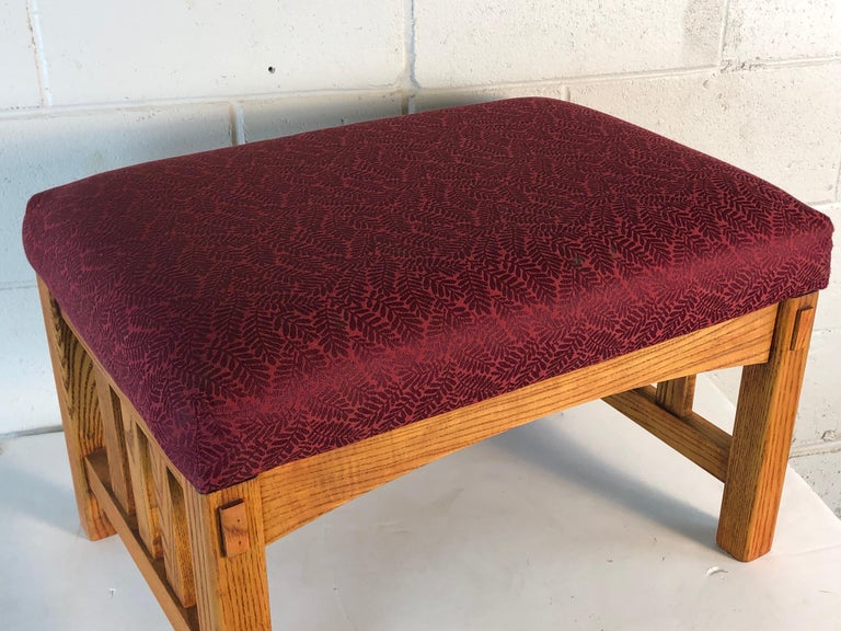 Mission Oak Rectangular Foot Stool For Sale at 1stDibs