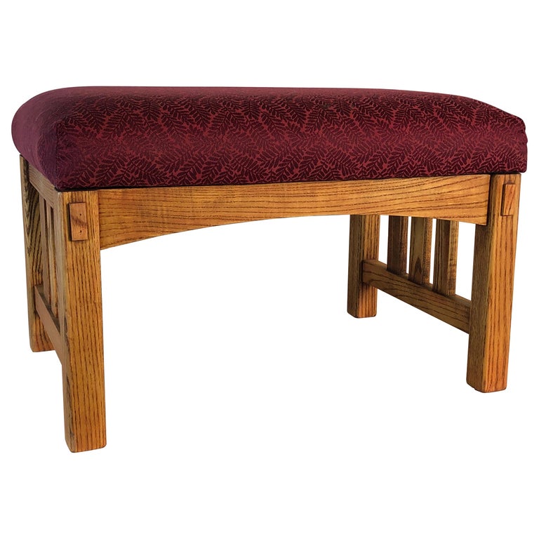 Mission Oak Rectangular Foot Stool For Sale at 1stDibs